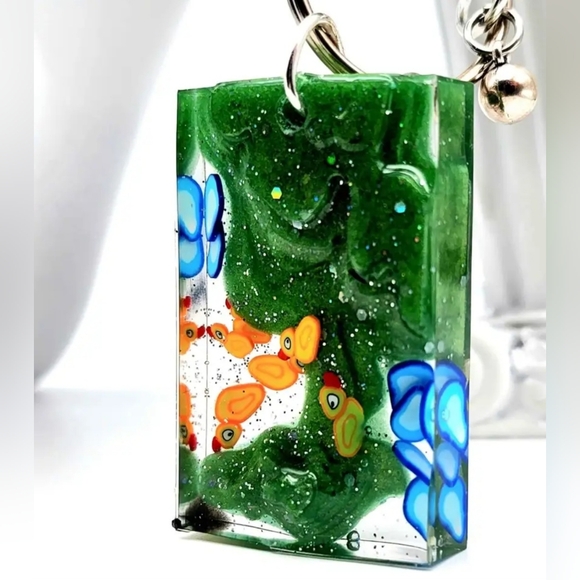 HarleysCrazedCreations | Jewelry | 3d Clear Under Water Orange Yellow ...